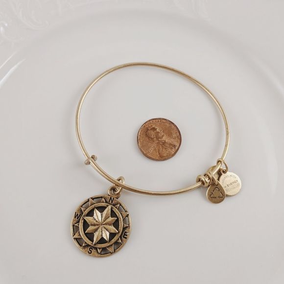 Alex and Ani | Jewelry | Alex Andani Rafaelian Gold Charmcompass Bracelet | Poshmark
